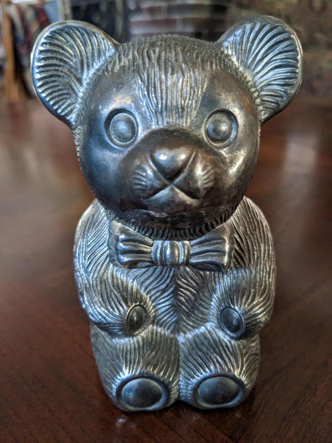 Vintage Teddy Bear Child's Coin Bank - Etsy