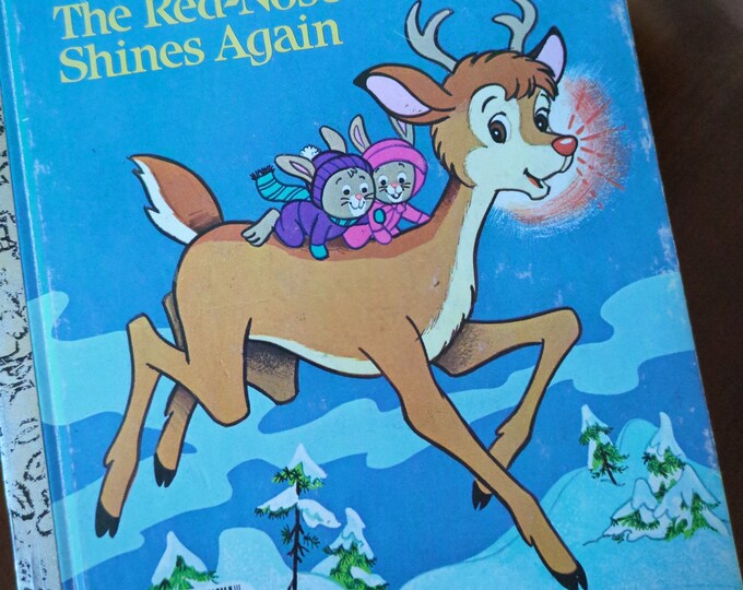 Rudolph the Red-nosed Reindeer, Little Golden Book, Red Foil Edge #331 ...