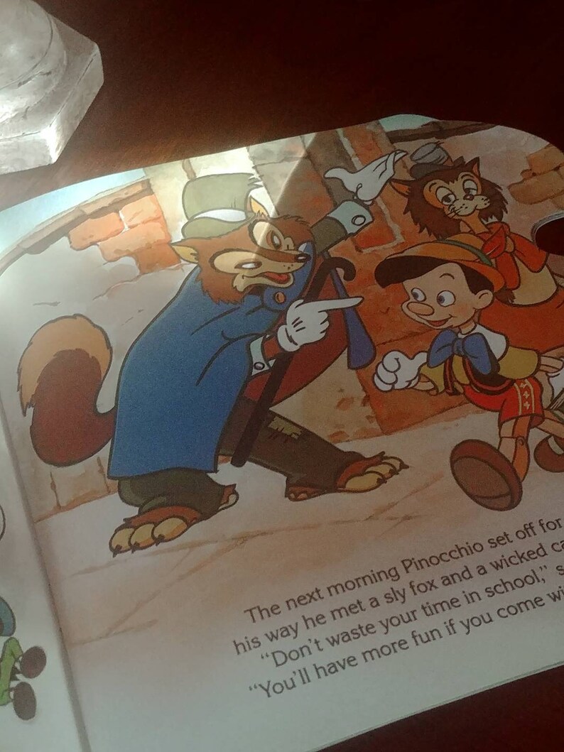 A Golden Super Shape Book Pinocchio - Etsy