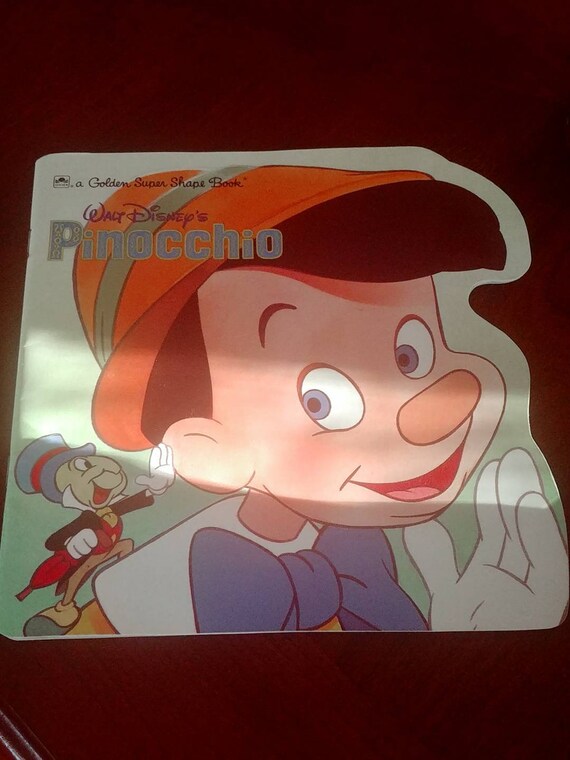 A Golden Super Shape Book Pinocchio | Etsy