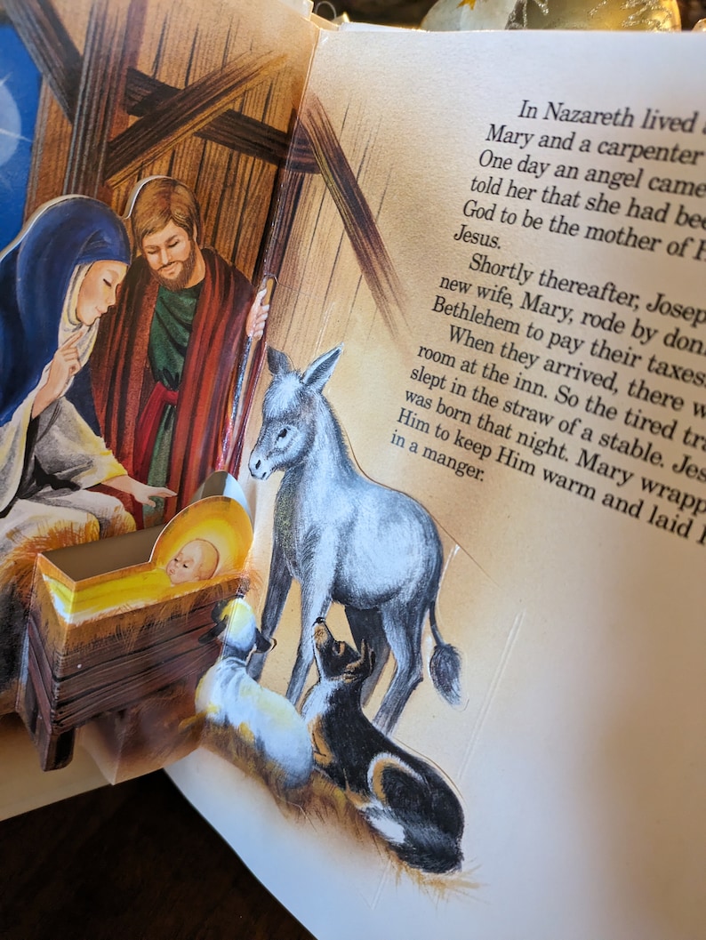 The Christmas Story A Pop up Book - Etsy