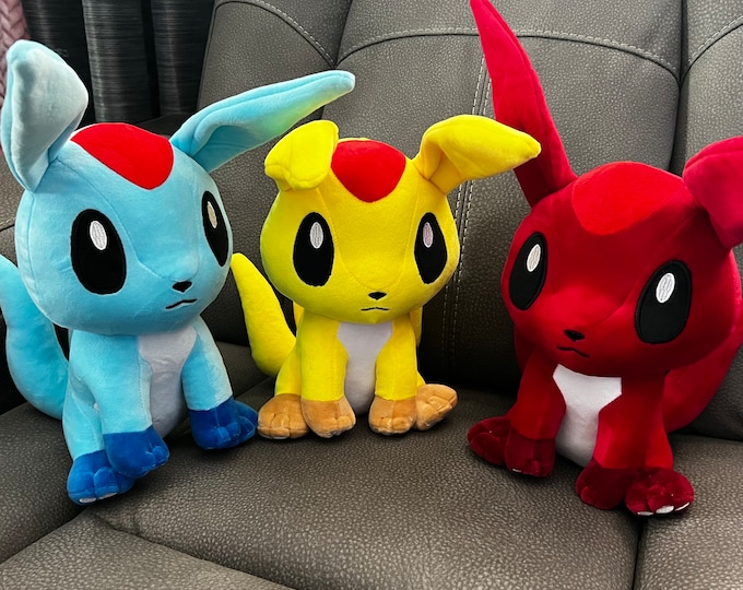 Carbuncle X Evee Inspired Plushie CLEARANCE - Etsy