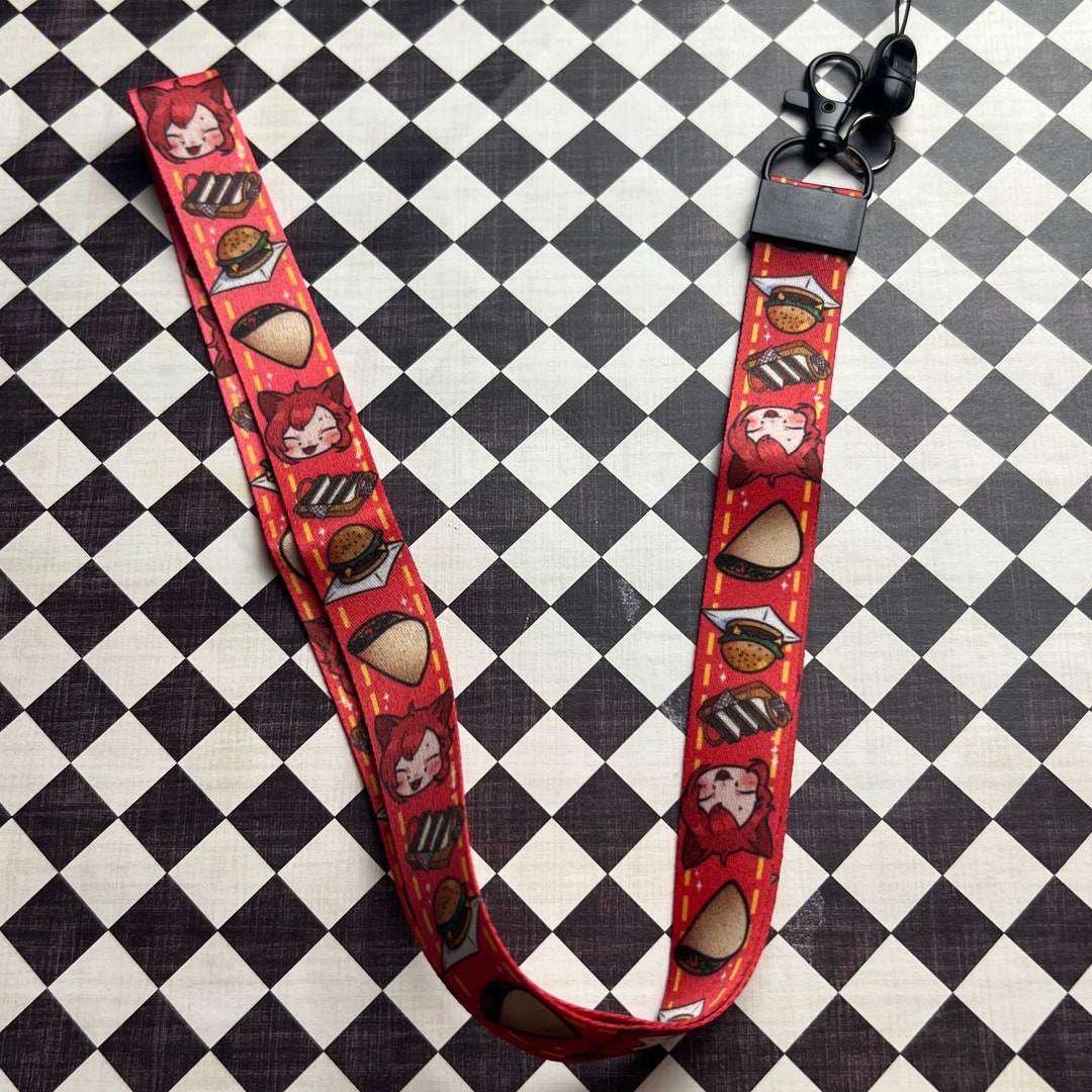 Graha Tia Snack Pack Cat Lanyard FFXIV Inspired - Etsy