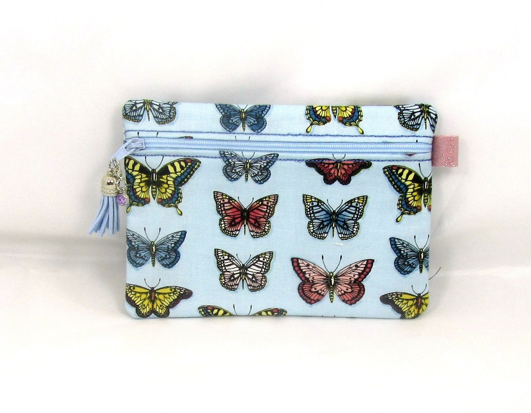 Butterfly Print Pouch, Butterfly Print Bag - Etsy