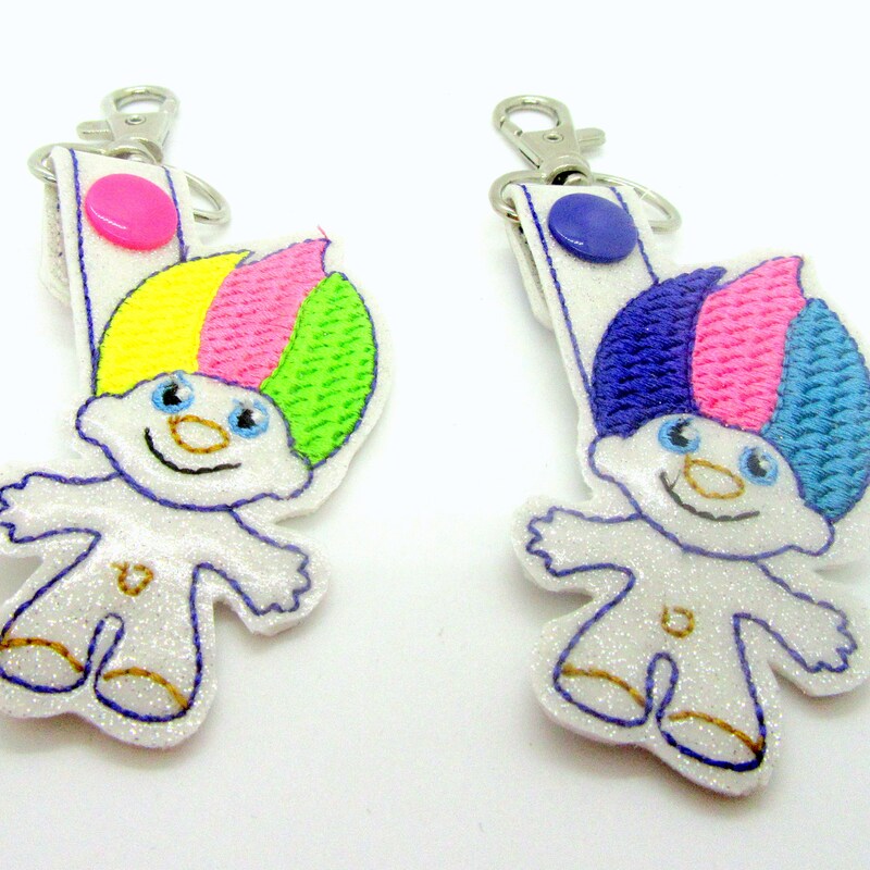 Troll Doll Keychain - Etsy