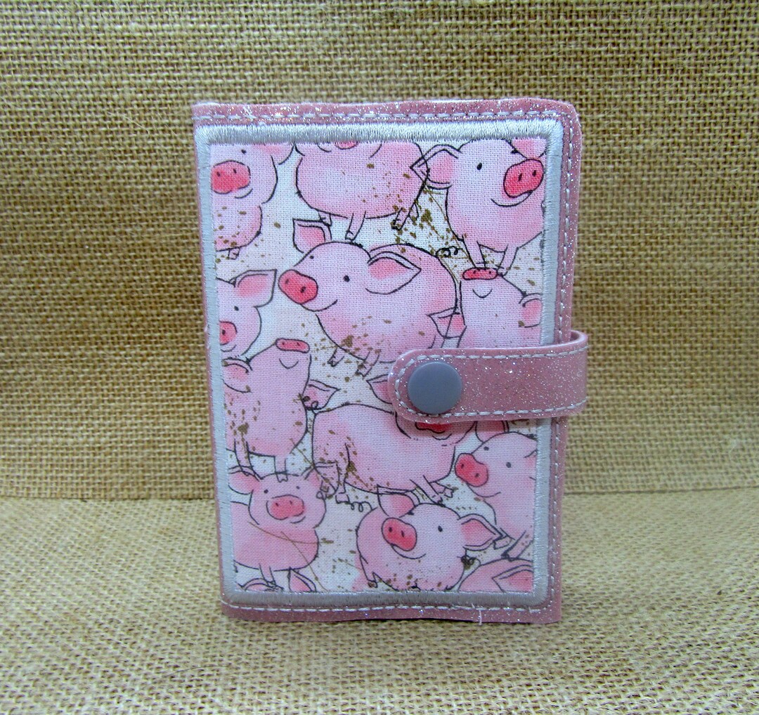 Pig Print Notebook Cover Pig Theme Mini Notebook Piggy - Etsy