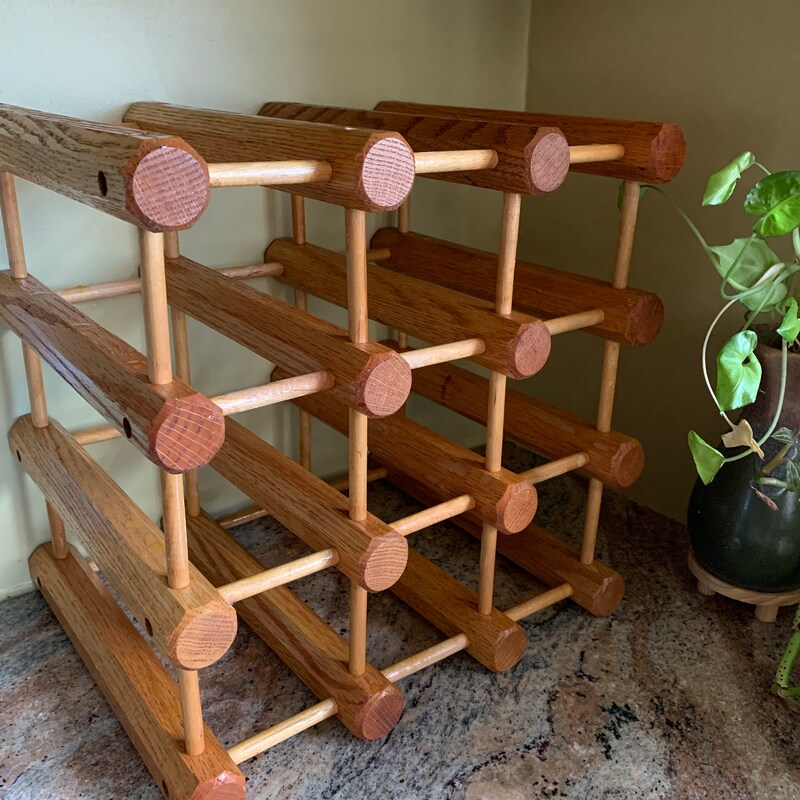 Wooden Wine Rack - Etsy
