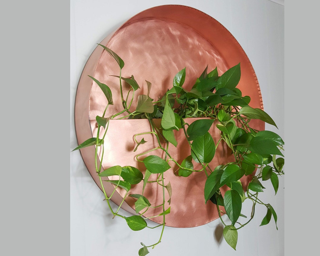 28 Wall Hanging Copper Planter - Etsy