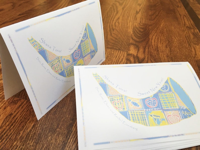Personalized Rosh Hashanah Card Set, Jewish New Year Card Set – Set of ...