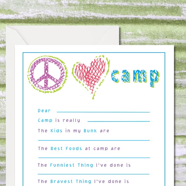 Camping Postcard - Etsy