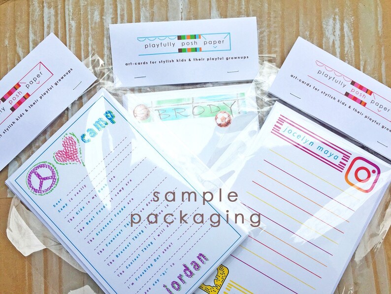 Bunk Notes. Personalized Camp Stationery. Flower Power. 12 With Feeling ...
