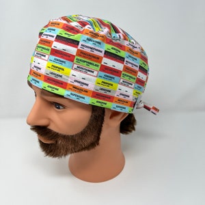 Anesthesia Medication Labels Men's Scrub Cap Men's - Etsy