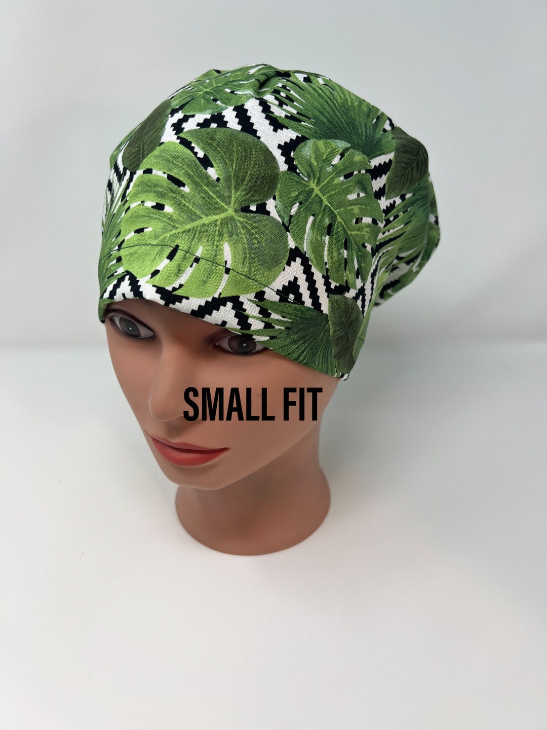 Costa Rican Palms Euro Scrub Cap, SMALL/CLOSE Fit, Chemo Cap, Surgical ...