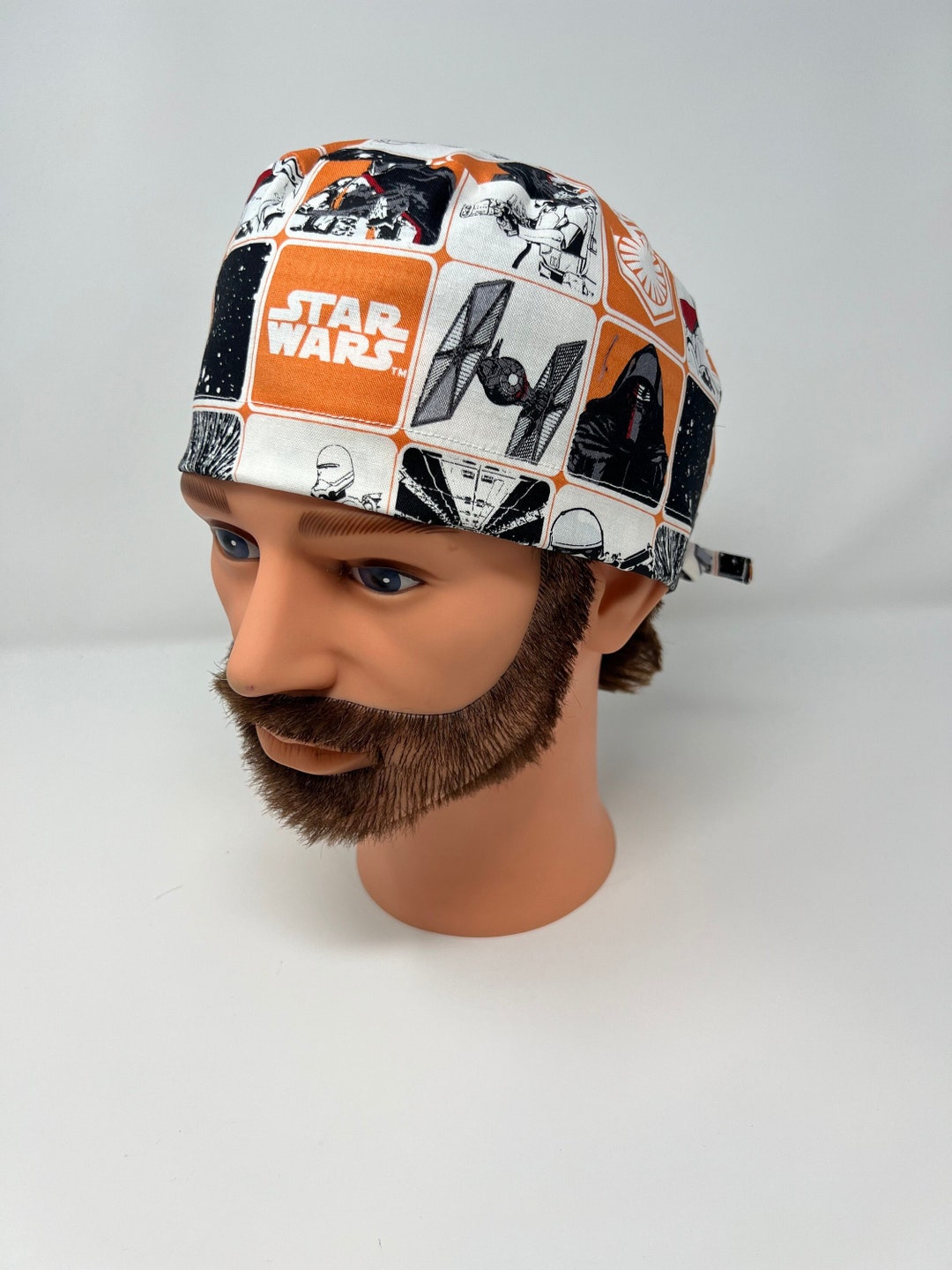 A Men's Scrub Cap Made With Star Wars Fabric, Nurse, Chemo, Vet ...