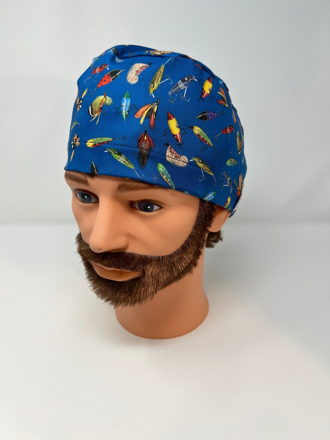 Fly Fishing Men's Scrub Cap Nurse Chemo Surgical Cap - Etsy