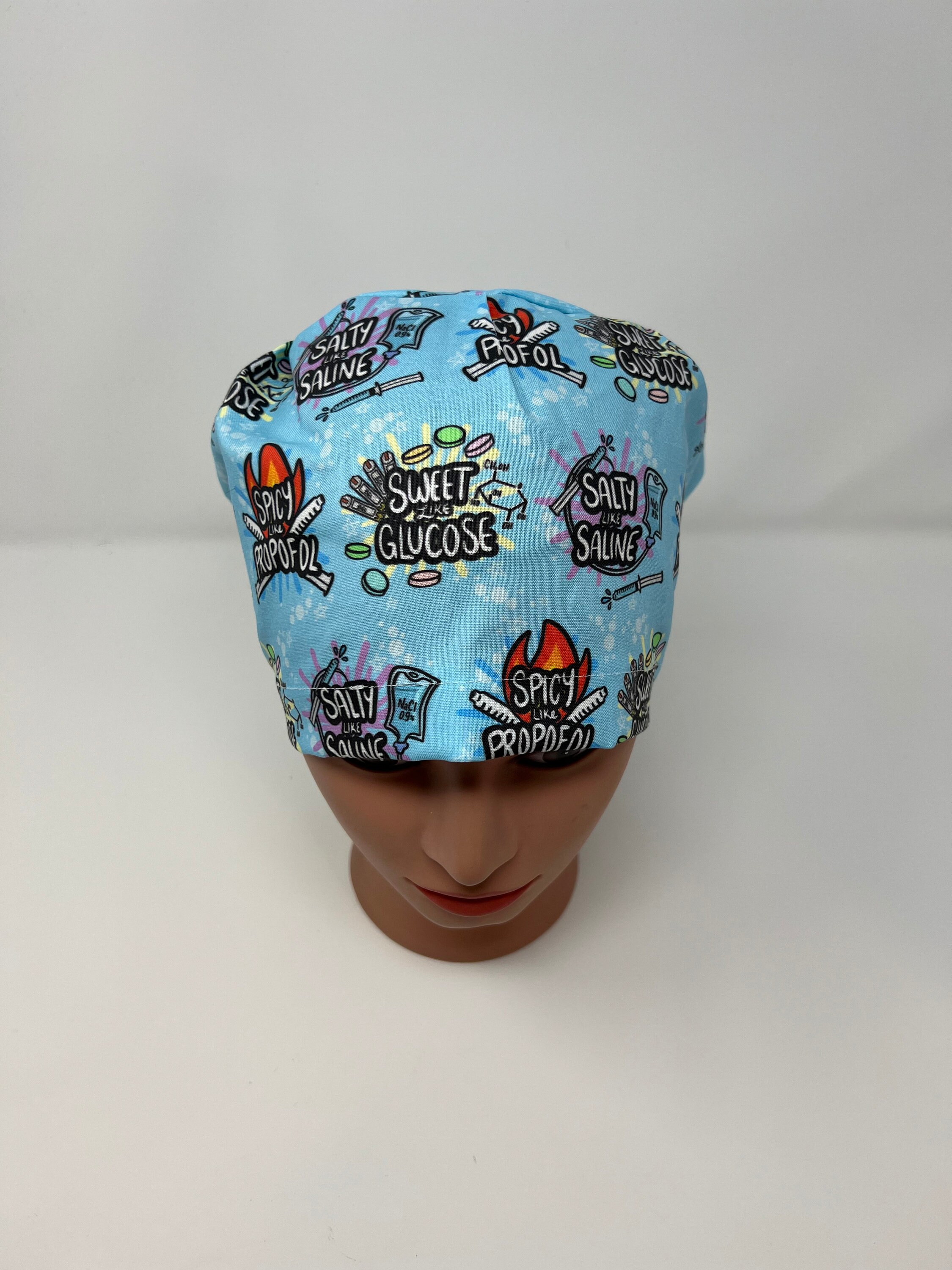 Salty Like Saline Anesthesia Scrub Cap, Scrub Hat, Anesthesia Scrub Cap ...