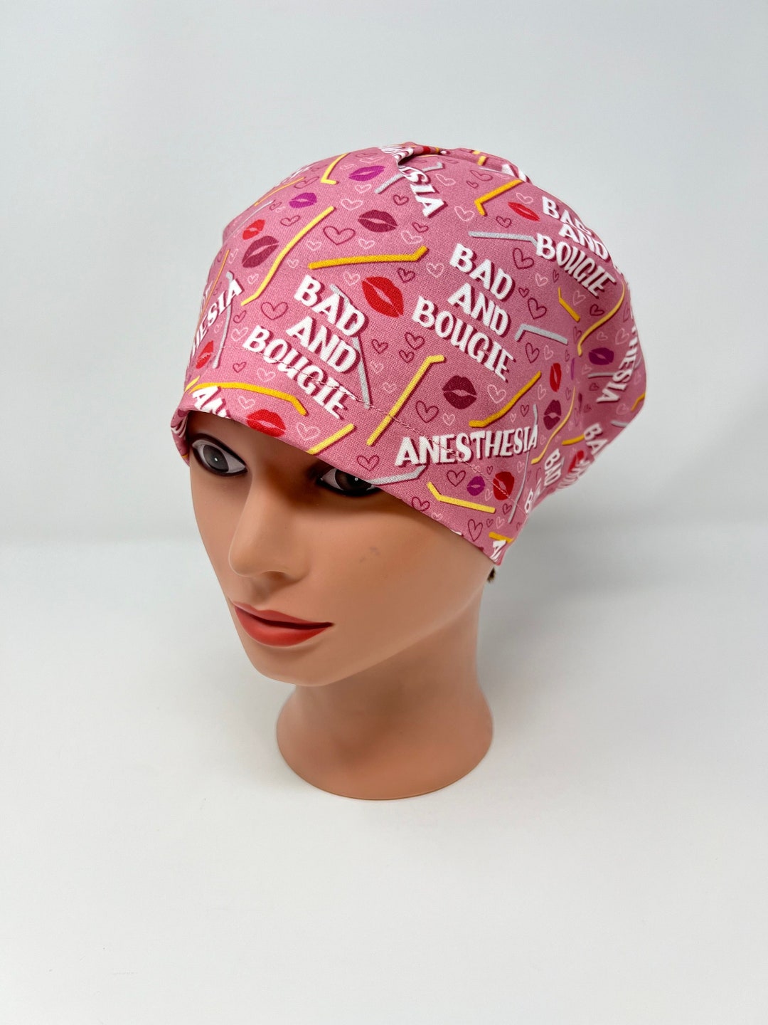 Bad and Bougie Anesthesia Euro Scrub Cap, Euro Scrub Hat, Anesthesia ...