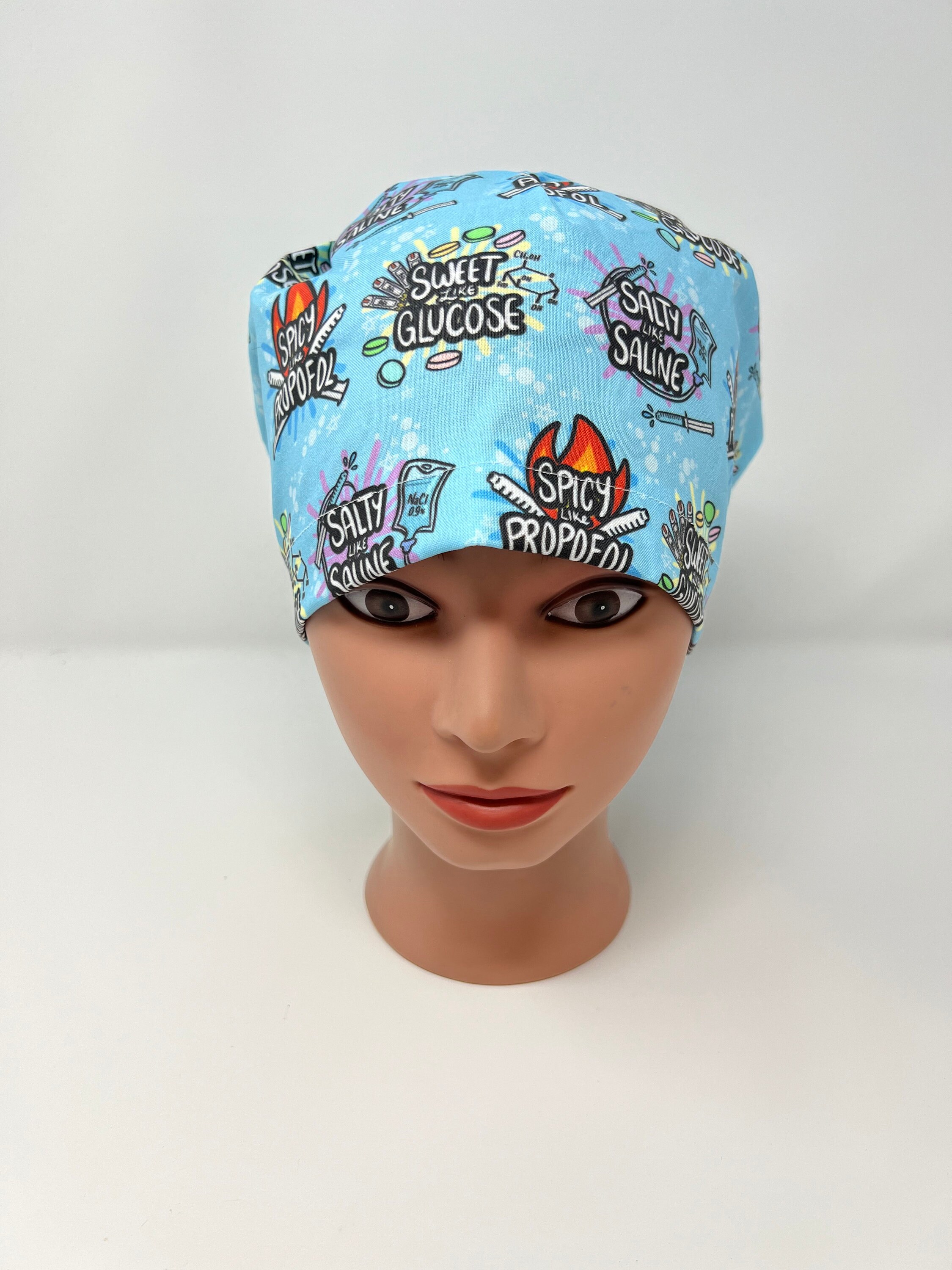 Salty Like Saline Anesthesia Scrub Cap, Scrub Hat, Anesthesia Scrub Cap ...