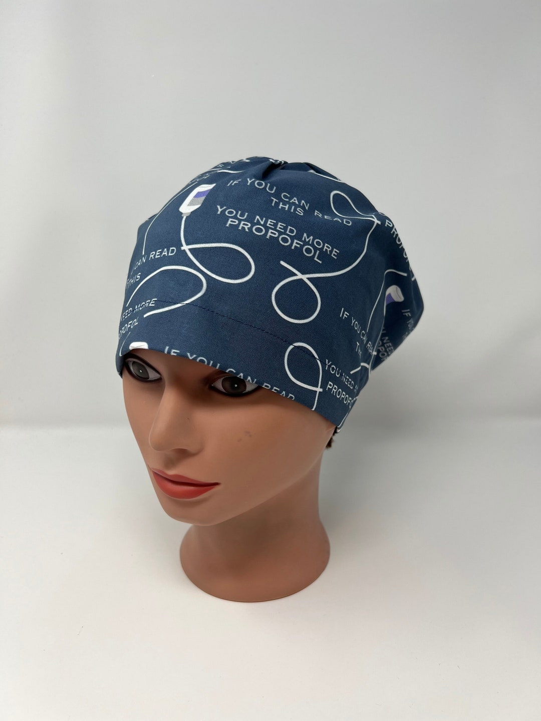 Need More Propofol Euro Scrub Cap, Euro Scrub Hat, Anesthesia Scrub Cap ...