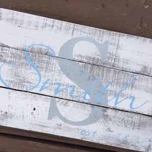 Customized Monogram Whitewashed Sign Wooden Whitewashed - Etsy