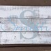 Customized Monogram Whitewashed Sign Wooden Whitewashed - Etsy