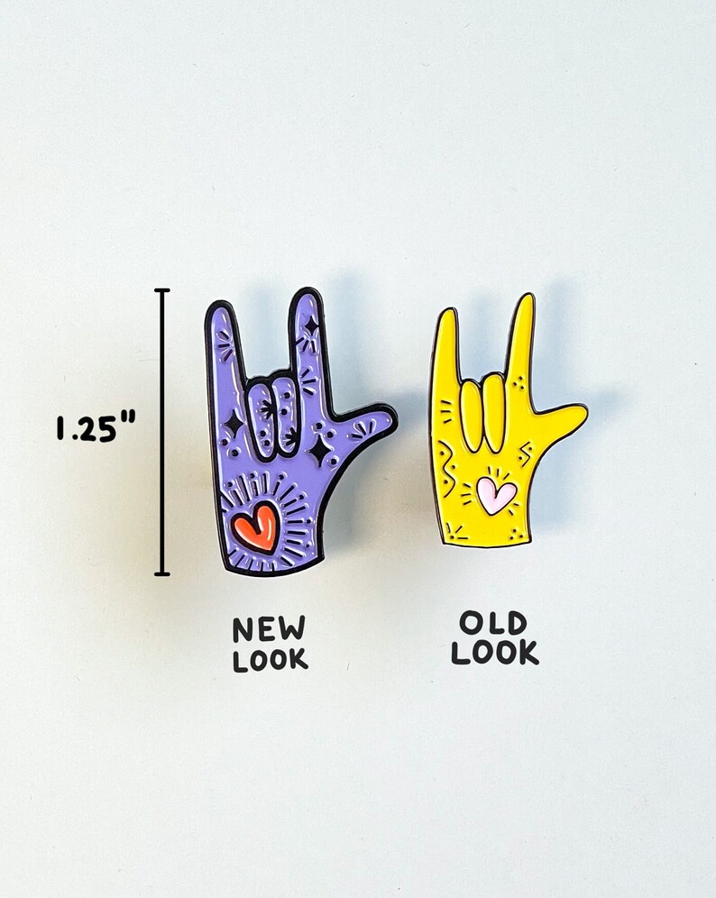 American Sign Language i Love You Soft Enamel Pin - Etsy