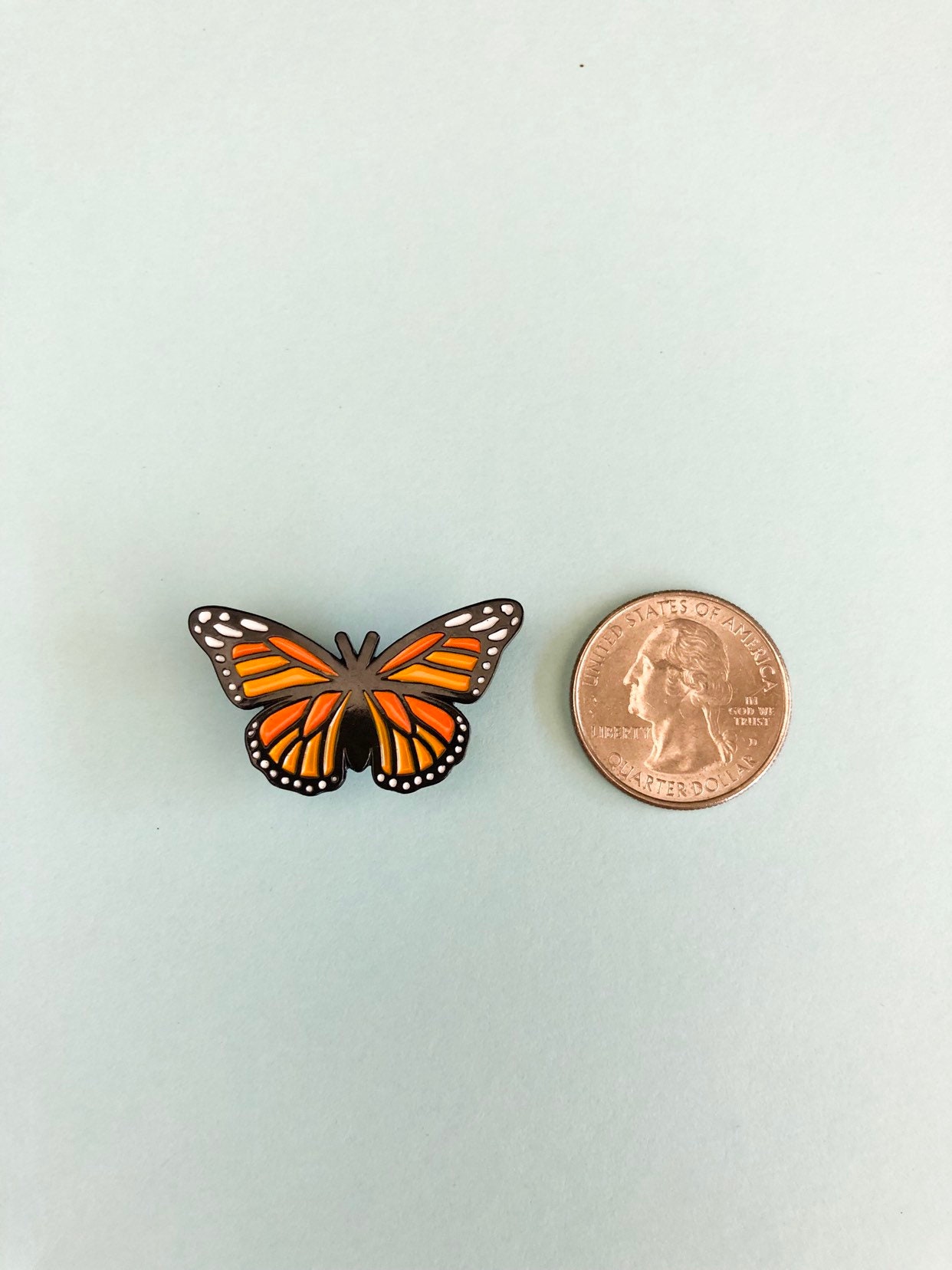 Monarch Butterfly Enamel Pin - Etsy