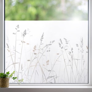 Printed Window Film Privacy Film wild Grasses Motif G805 - Etsy