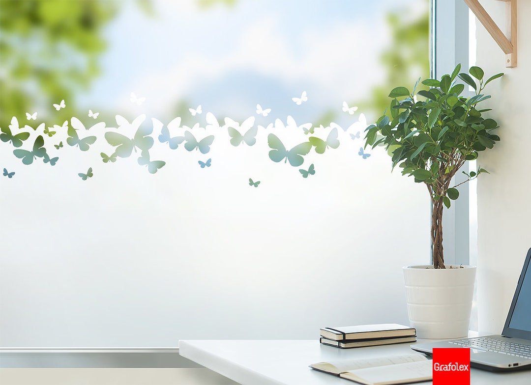 Butterflies Privacy Film Window Film Sticker Glass Tattoo Sandblast ...