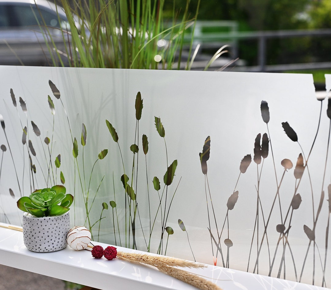 Self-adhesive Window Film Privacy Film in Sandblasted Look Motif ...