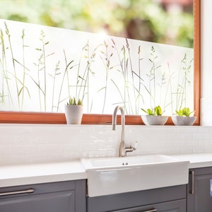 Modern Window Film Privacy Film. Decoration for Kitchen, Dining Room or ...