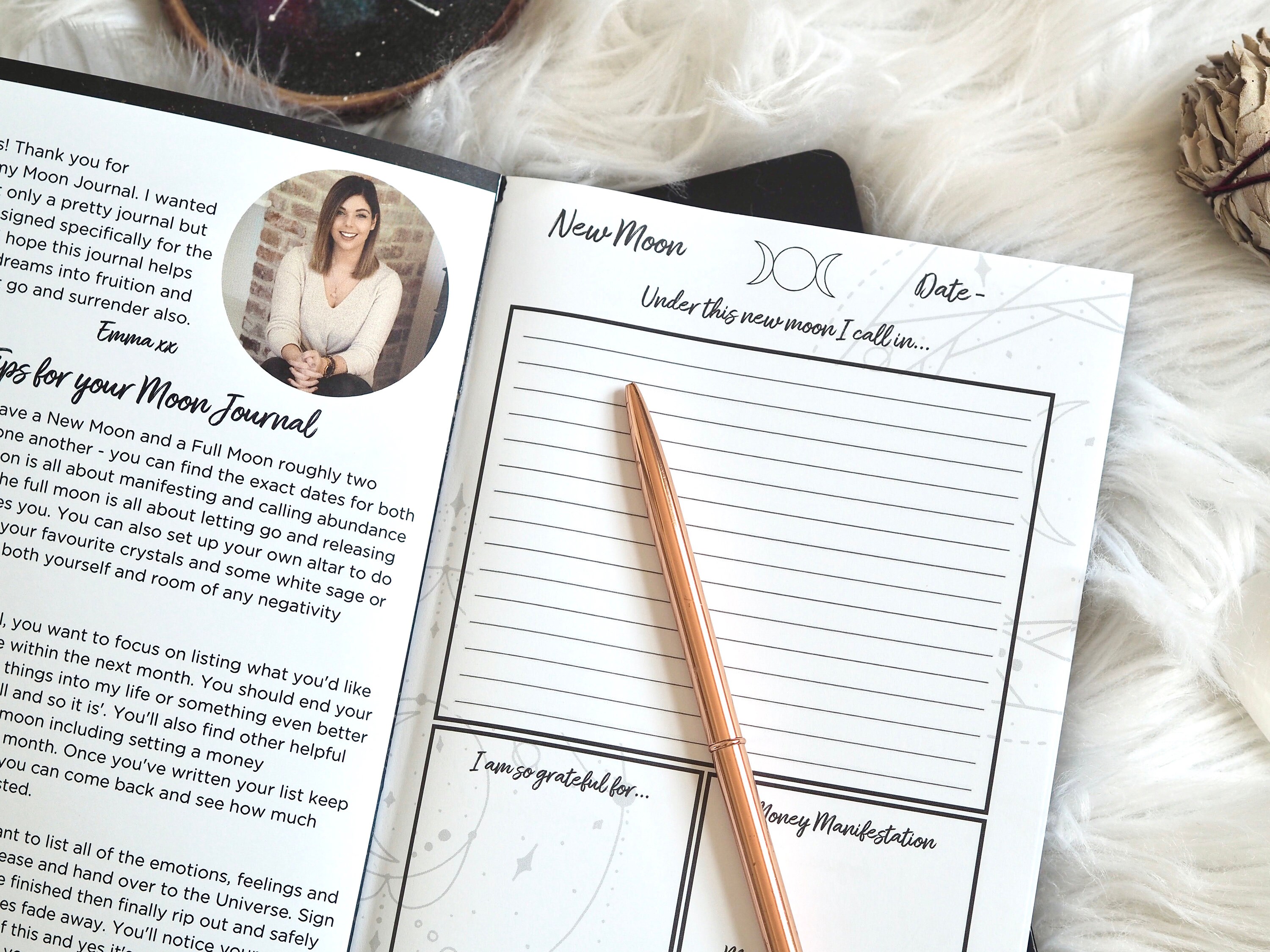 Moon Journal law of Attraction Emma Mumford - Etsy UK