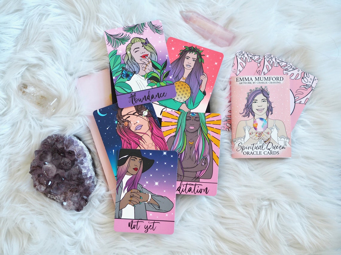 Spiritual Queen Oracle Cards 44 Card Deck Emma Mumford - Etsy