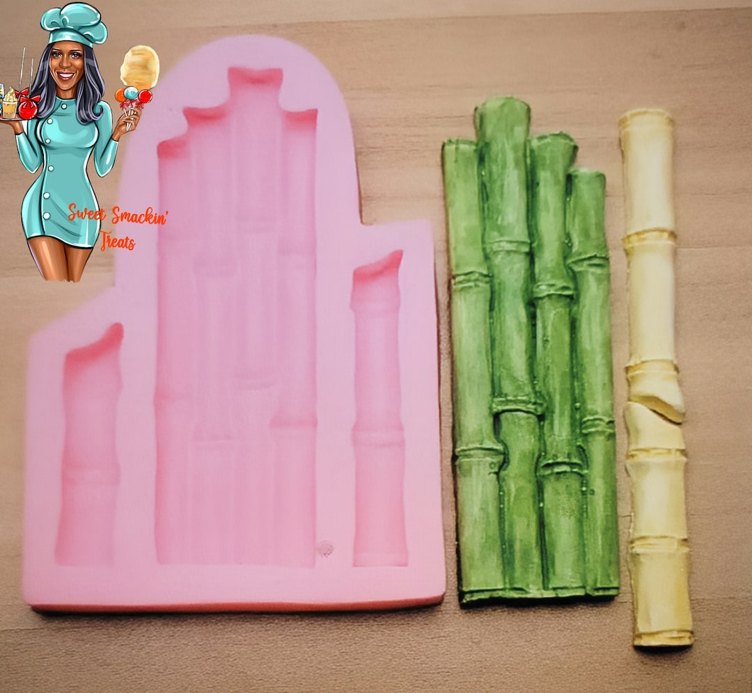 Bamboo Mold, Jungle Mold, Zoo, Cake Decorating, Chocolate, Gum Paste ...