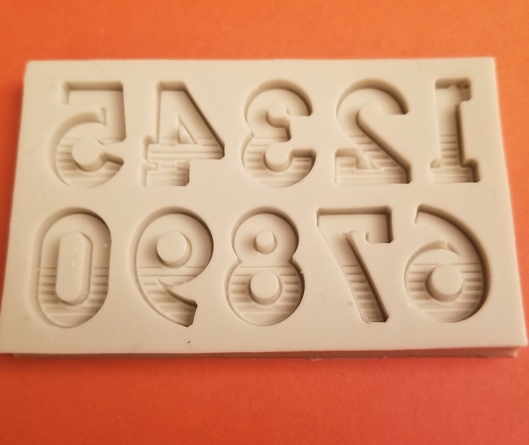 Numbers Silicone Mold, Fun Number Mold, Fondant Mold, Cake Mold ...