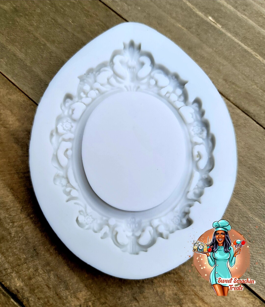 Oval Silicone Mold, Oval Mold, Circular Mold, Frame Silicone Mold ...