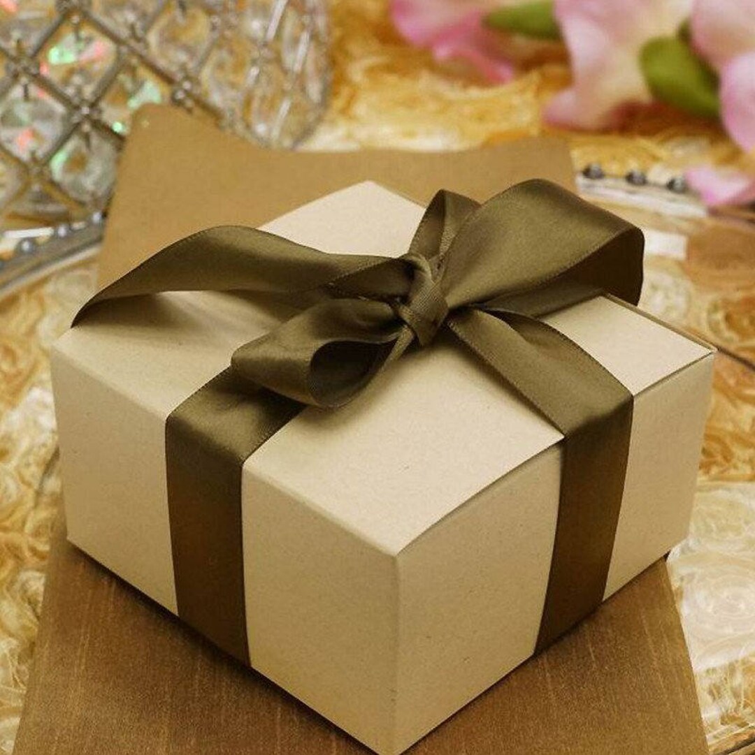 Natural Cake Box - (set of 25),personal Size,wedding Favor,shower Favor ...