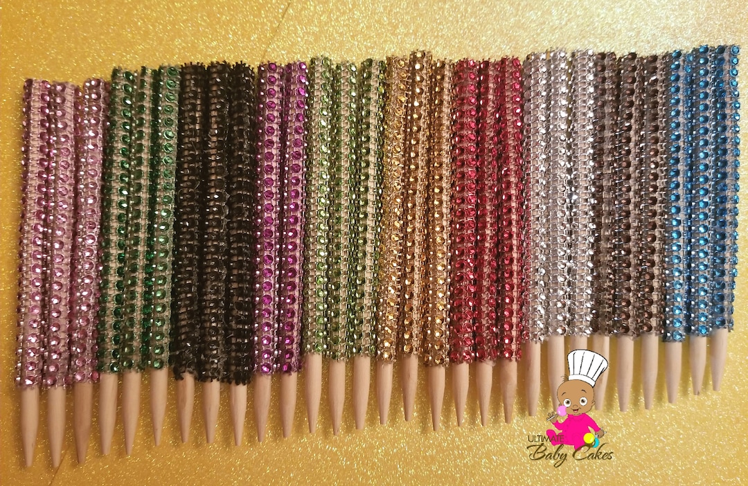 12 Ct Candy Apple Bling Sticks,bling Candy Apple Sticks, Bling Candy ...