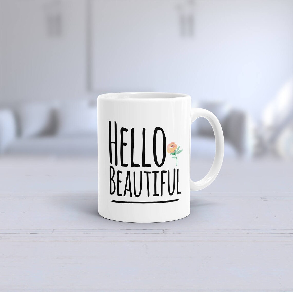 Hello Beautiful Coffee Mug Tea Mug for Her Ladies Gift - Etsy