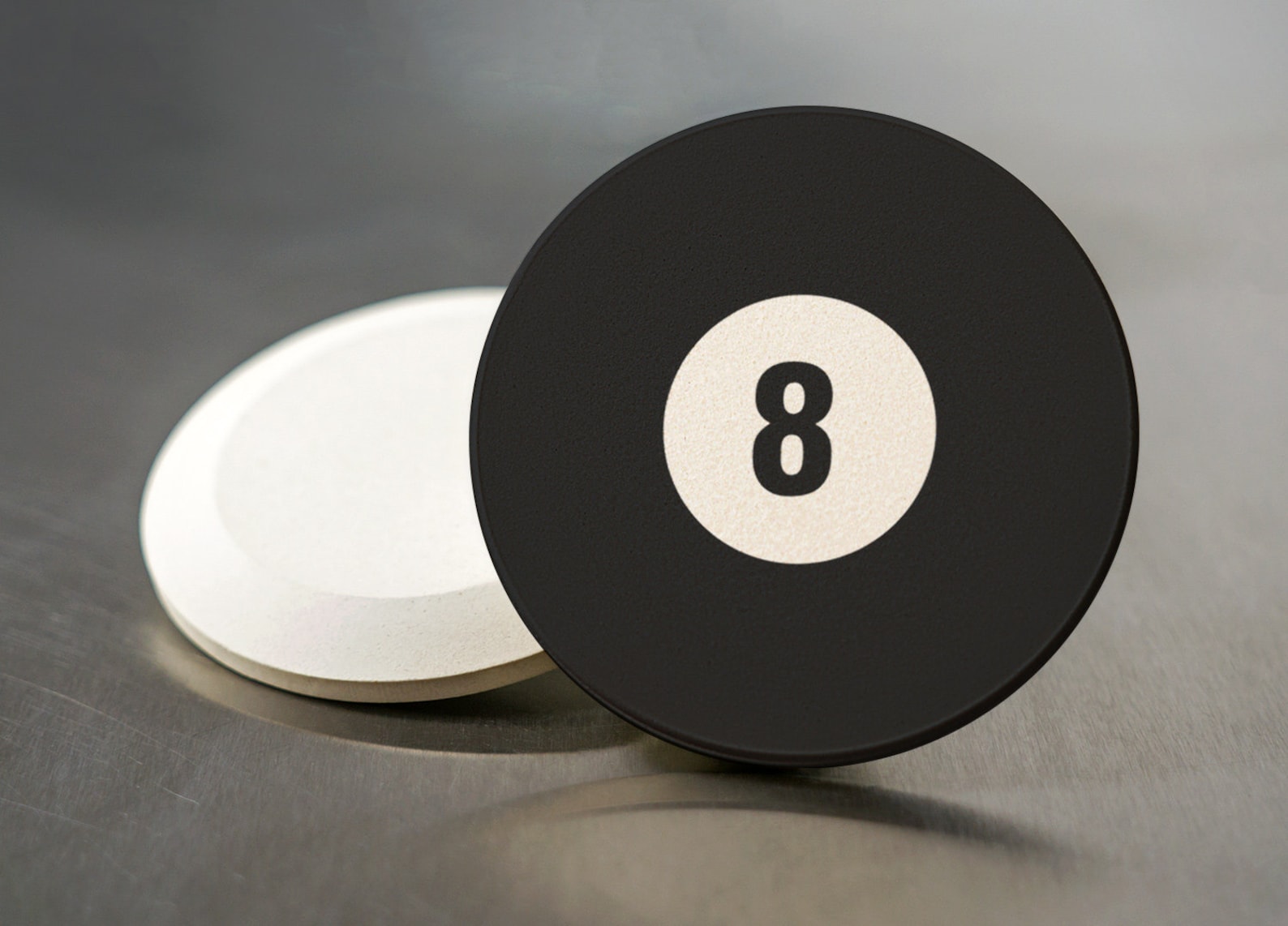 Pool Ball Car Coaster 8 Ball Sandstone Coasters Set of 2 | Etsy