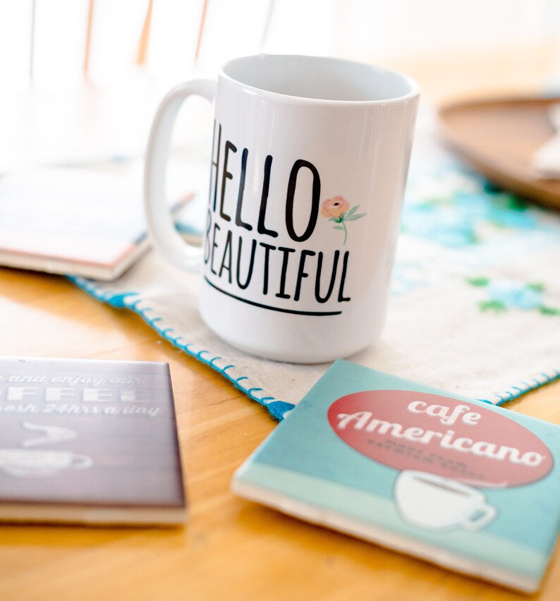 Hello Beautiful Coffee Mug Tea Mug for Her Ladies Gift - Etsy