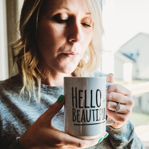 Hello Beautiful Coffee Mug, Tea Mug for Her, Ladies Gift - Etsy