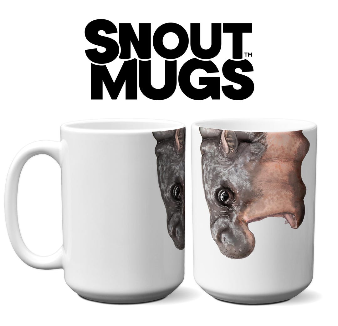 Moo Deng Hippo™ by Snout Mugs®, Funny Mug - Etsy