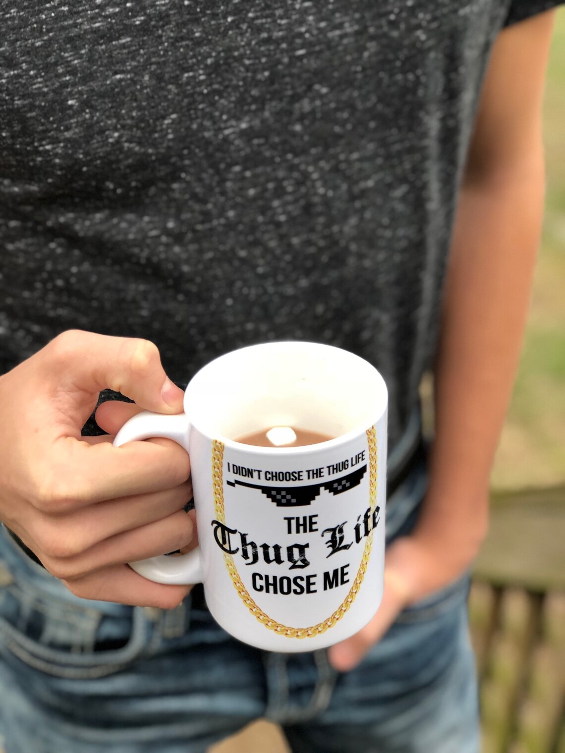 Thug Life Mug, I Did Not Choose Thug Life, Thug Life Chose Me - Etsy