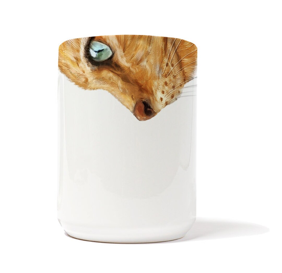 Cat Orange Tabby Snout Mug - Etsy