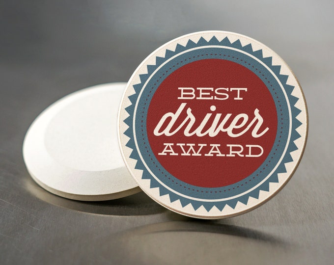 Funny Car Coaster Gift for Friend Sandstone Coasters Set of 2 - Etsy