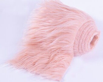 Fabricla Shaggy Faux Fur Fabric 60 Inch Trimming Precut | Etsy
