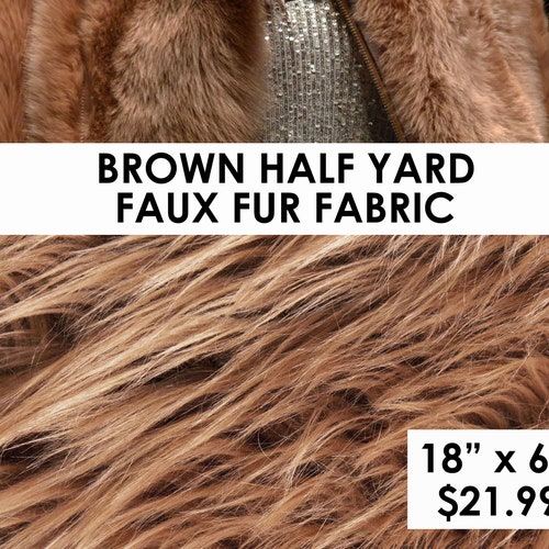 Light Brown Faux Fur Fabric Craft Squares Light Brown Fur | Etsy