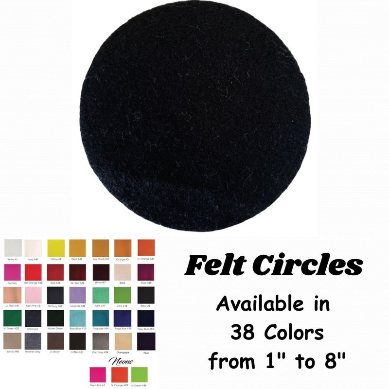 Felt Circles - Etsy