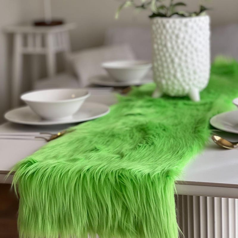 Faux Fur Table Runner - Etsy